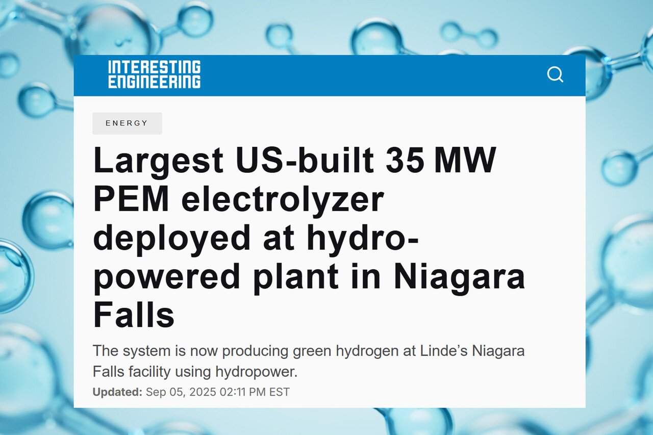 Largest US-built 35 MW PEM electrolyzer deployed at hydro-powered plant ...